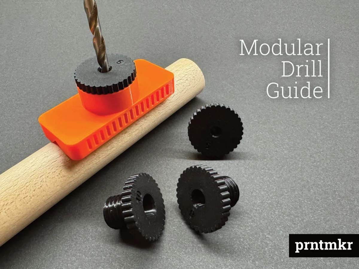 Modular Drill Guide (5–10 mm) - Free 3D Print Model - MakerWorld