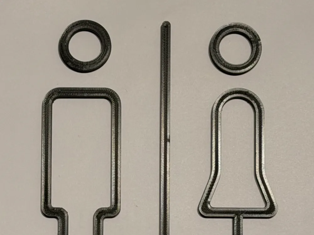 Restroom Sign - Free 3D Print Model - MakerWorld