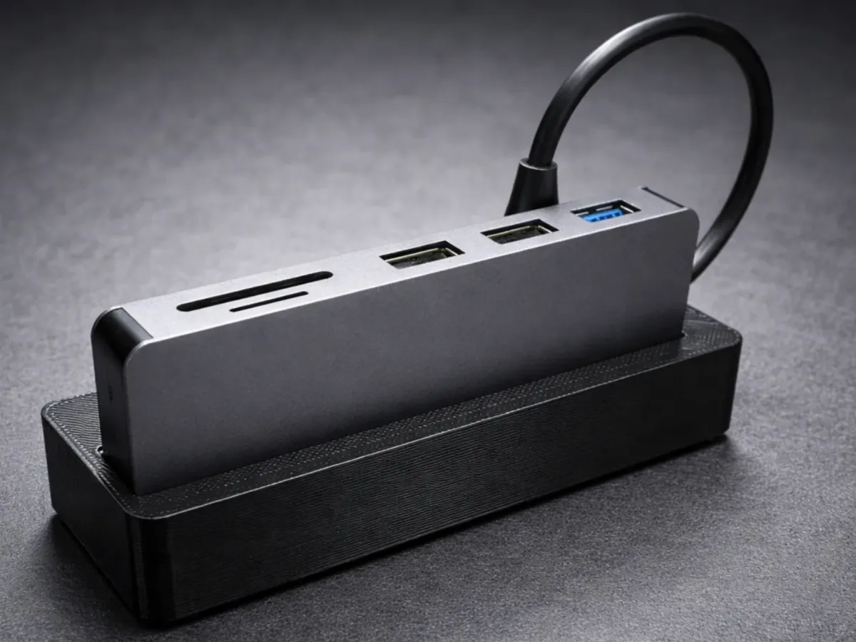 Gridfinity Kameta-USB-Hub Holder - Free 3D Print Model - MakerWorld