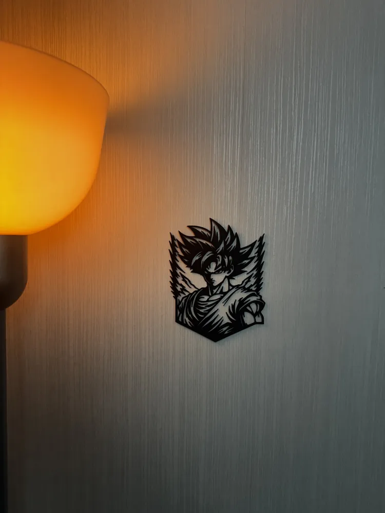 Son Goku Wandkunst – Kostenloses 3D-Druckmodell – MakerWorld