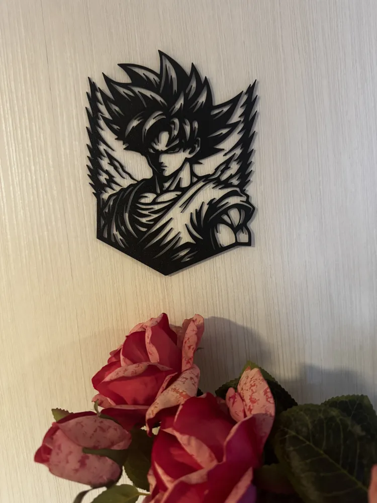 Son Goku Wandkunst – Kostenloses 3D-Druckmodell – MakerWorld