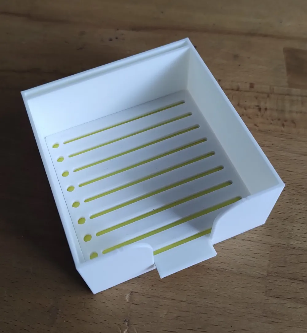 Post-It Sticky Note Holder with Template - Free 3D Print Model - MakerWorld