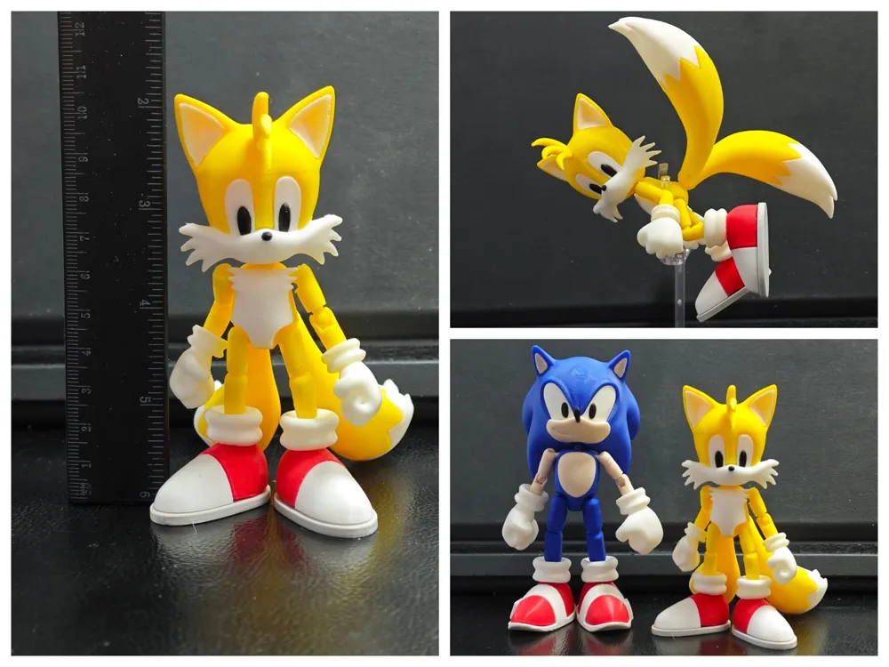 Tails from Sonic the Hedgehog Articulated figure, no AMS - Free 3D ...