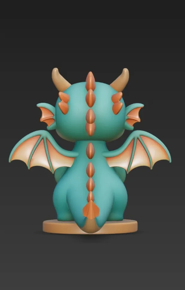 Chibi Drago Baby AI-Generated - Free 3D Print Model - MakerWorld