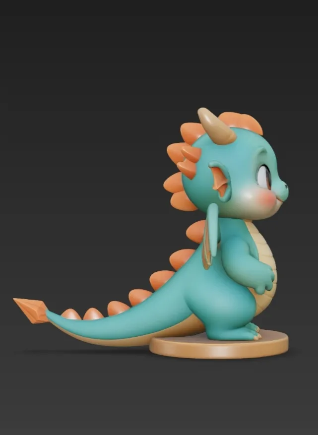 Chibi Drago Baby AI-Generated - Free 3D Print Model - MakerWorld