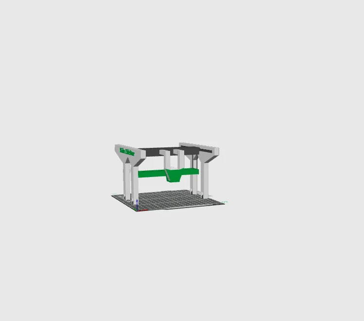 Container crane for transshipment yards 1:87 (h0) - Free 3D Print Model ...