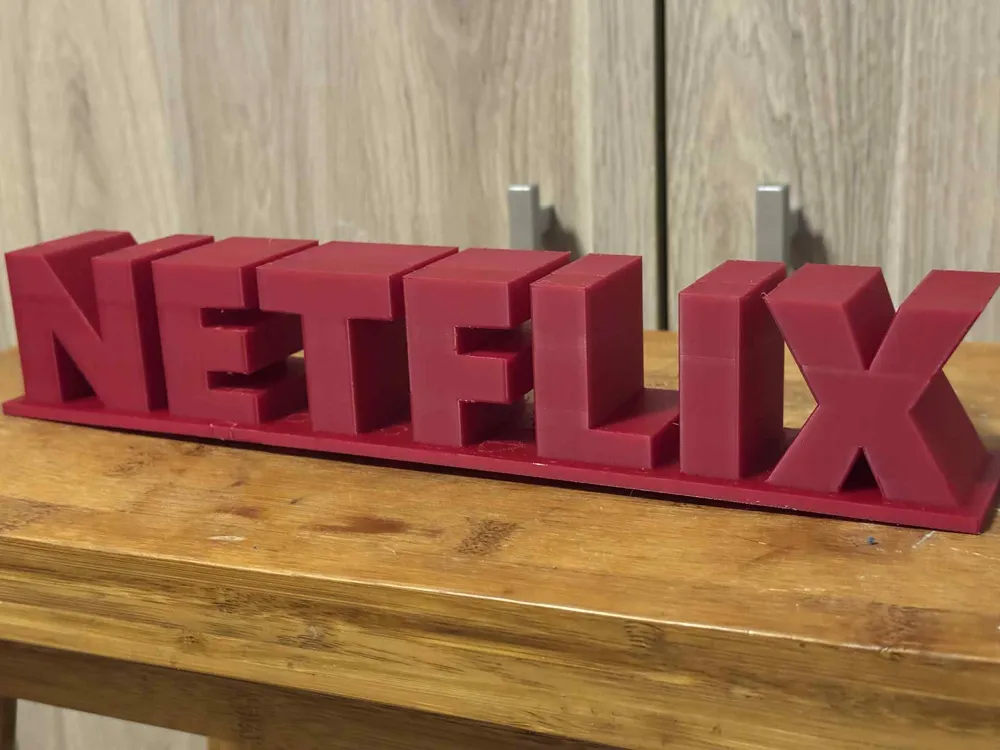 Logo Netflix - Modelo gratuito para impressão 3D - MakerWorld