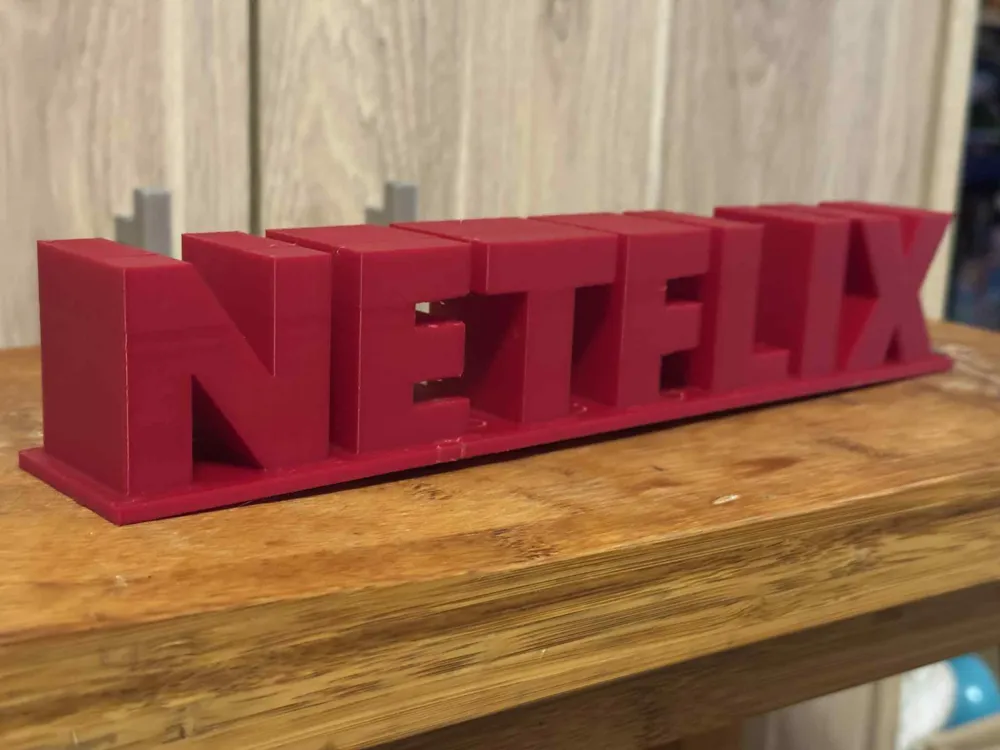 logo netflix - Free 3D Print Model - MakerWorld
