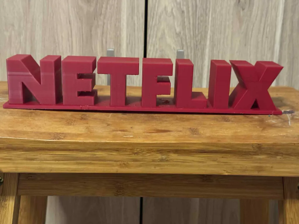 Logo Netflix - Modelo gratuito para impressão 3D - MakerWorld
