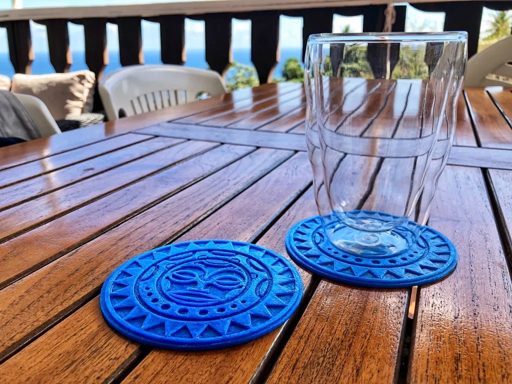 Maori coaster // Maori coaster - Free 3D Print Model - MakerWorld