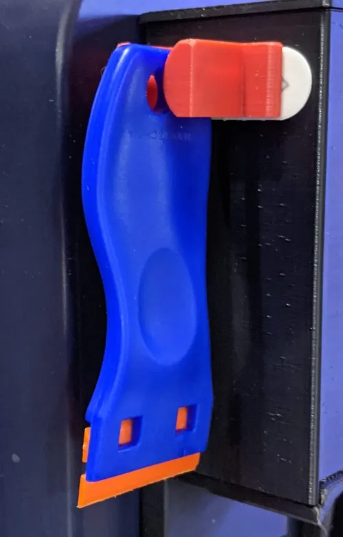 Plastic Razor Handle Holder Screw or Command Strip - Free 3D Print ...