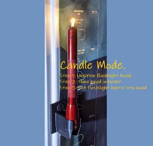 Maglite Mini 2xAAA Flashlight Holder Mount Magnet - Free 3D Print Model ...