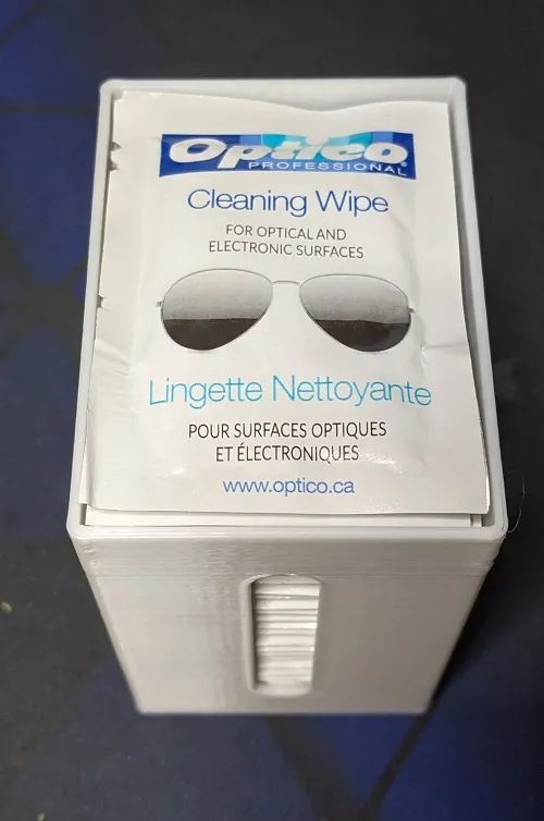 Optico Glasses Optical Cleaning Wipes Dispenser - Free 3D Print Model ...