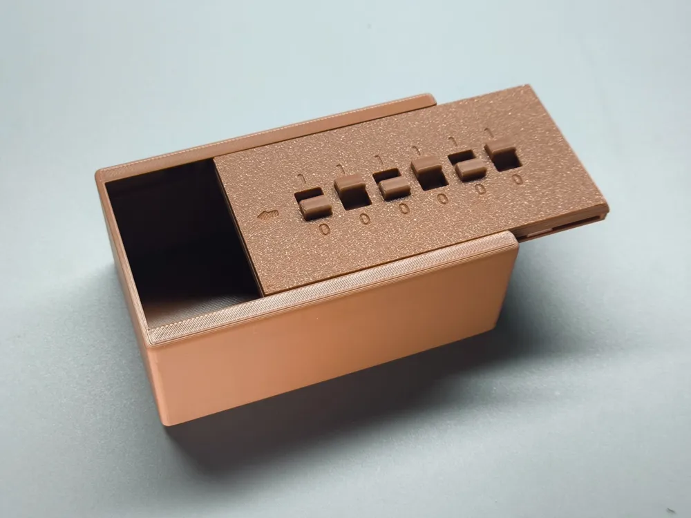 Boîte à code coulissante (mot de passe modifiable) - Modèle d ...