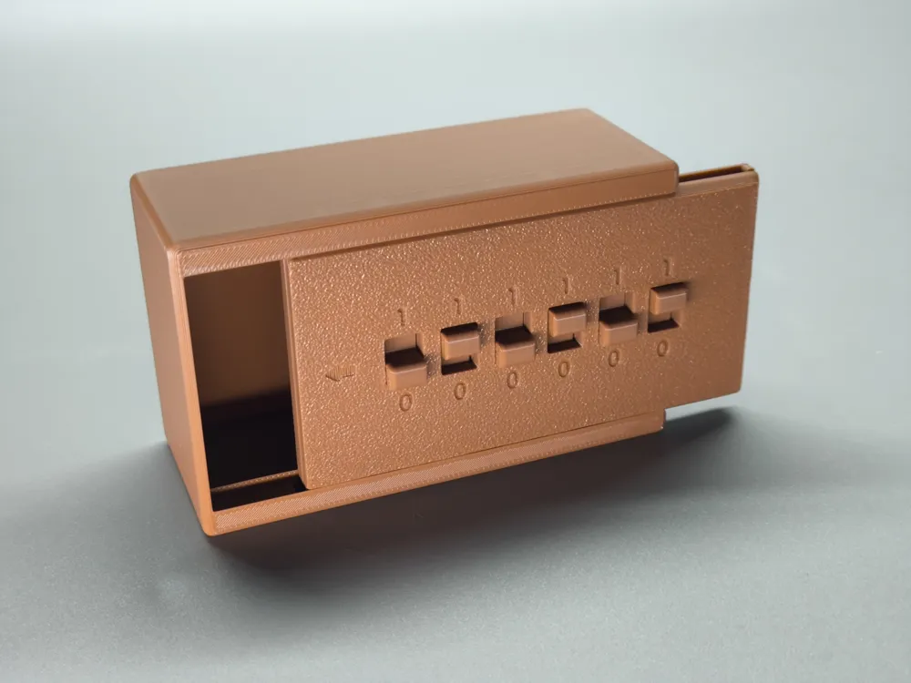 Boîte à code coulissante (mot de passe modifiable) - Modèle d ...