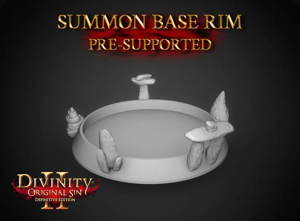 Summon spell base rim (for 25mm base) - Free 3D Print Model - MakerWorld