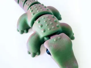 Articulated Alligator Fidget - Free 3D Print Model - MakerWorld