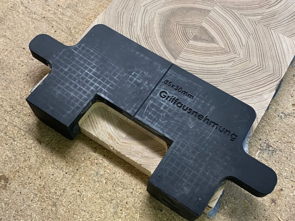 CuttingBoard Finger Groove Template/Griffschablone - Free 3D Print ...