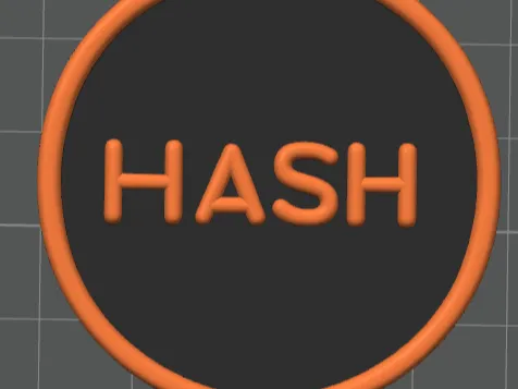 modelo 3d del logo hash - Modelo de impresión 3D gratuito - MakerWorld