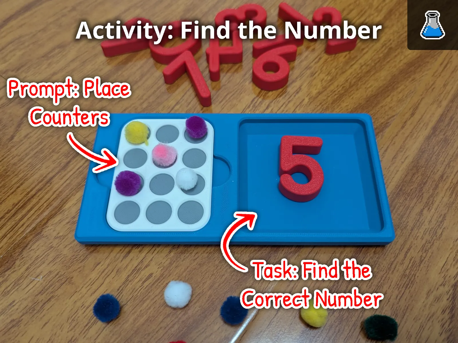 Sensory Number Tray - Learning System - Free 3D Print Model - MakerWorld