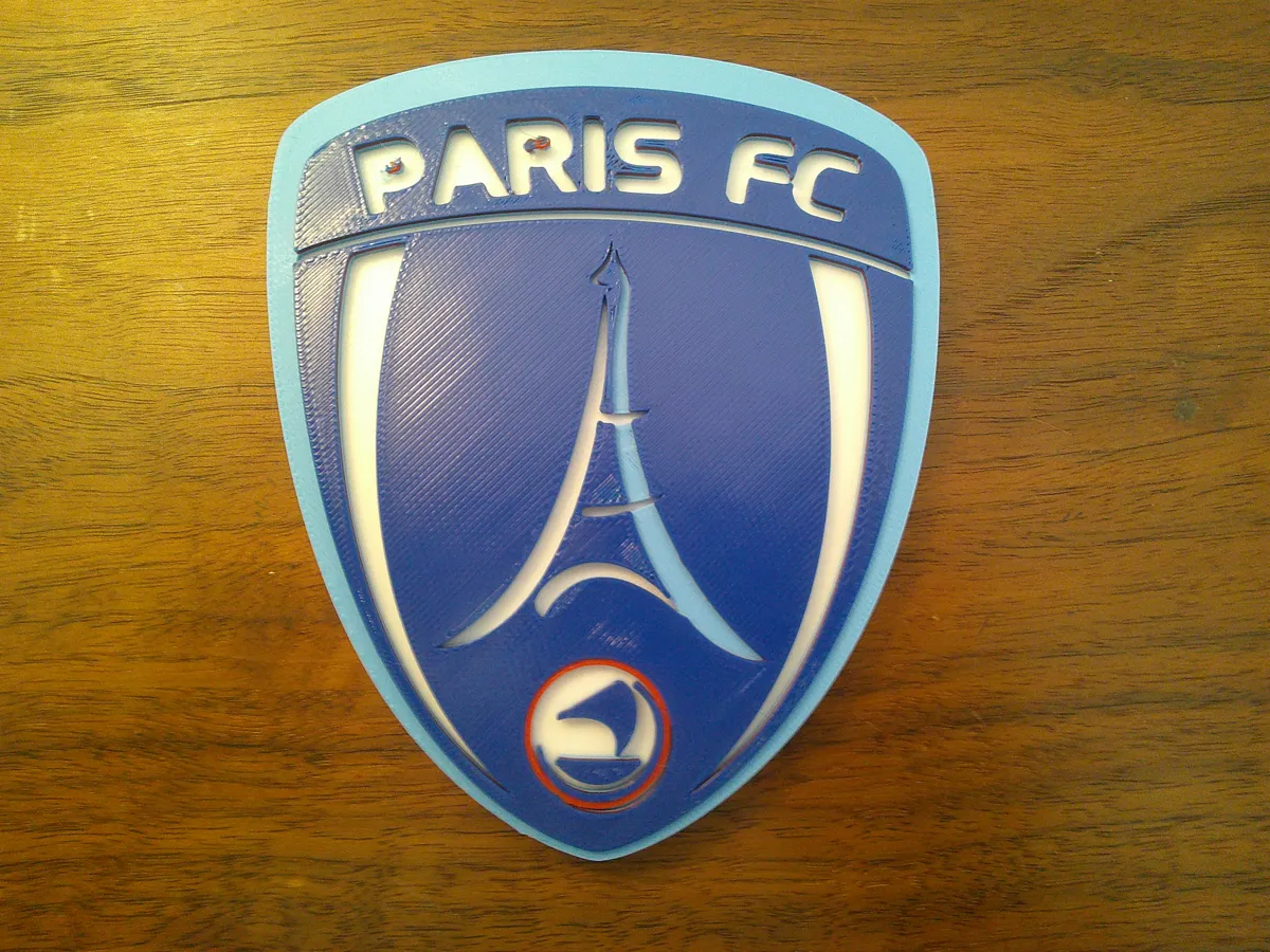 Posavasos o Placa con el Logo del Paris FC - Modelo de impresión 3D ...