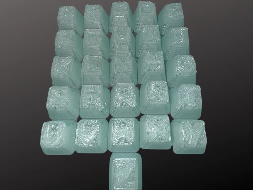 Large Bubble Letter MX Keyboard Keycaps - Free 3D Print Model - MakerWorld