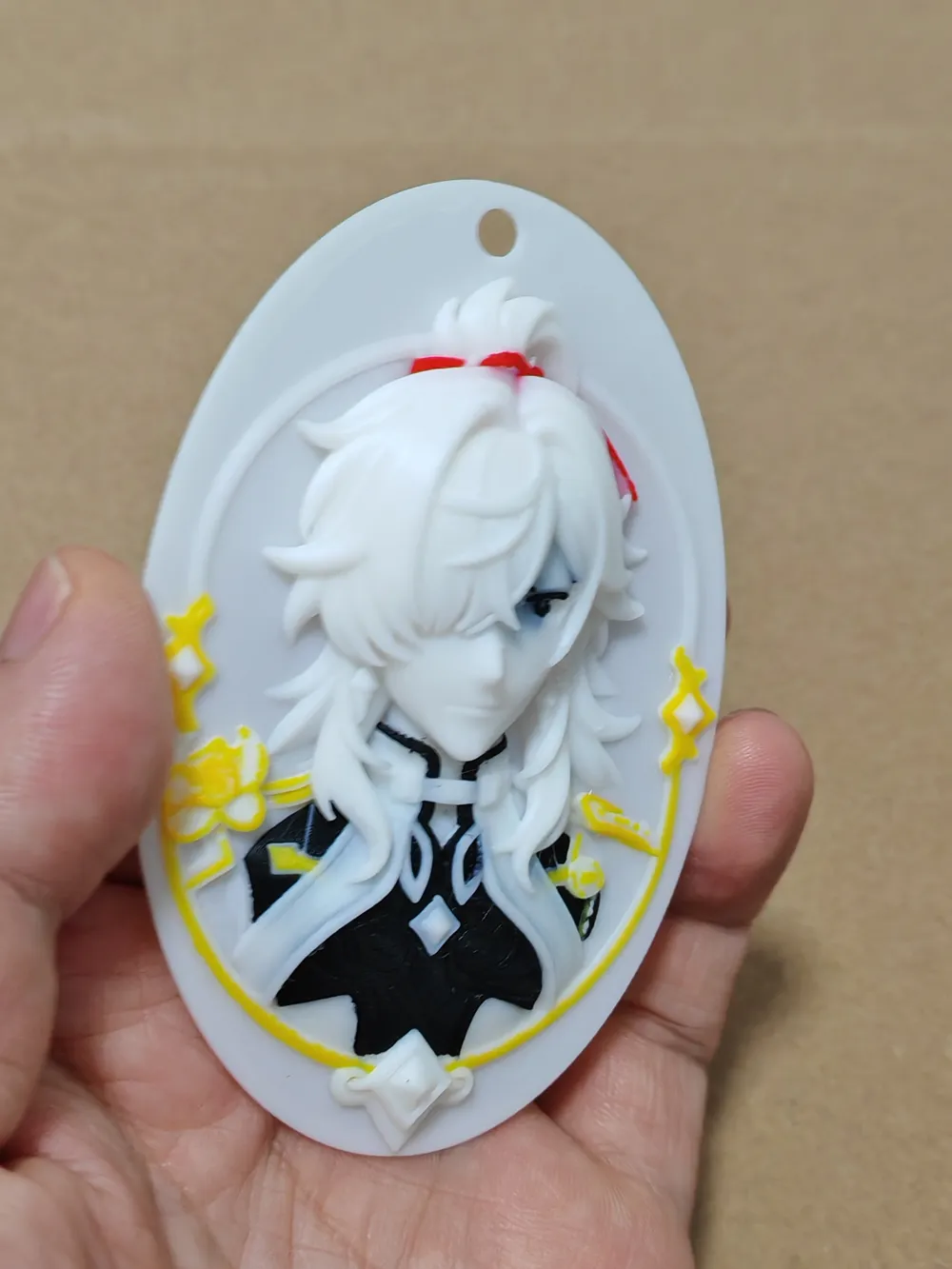 Général Jing Yuan (Honkai: Star Rail), ornement insigne 3D en relief ...