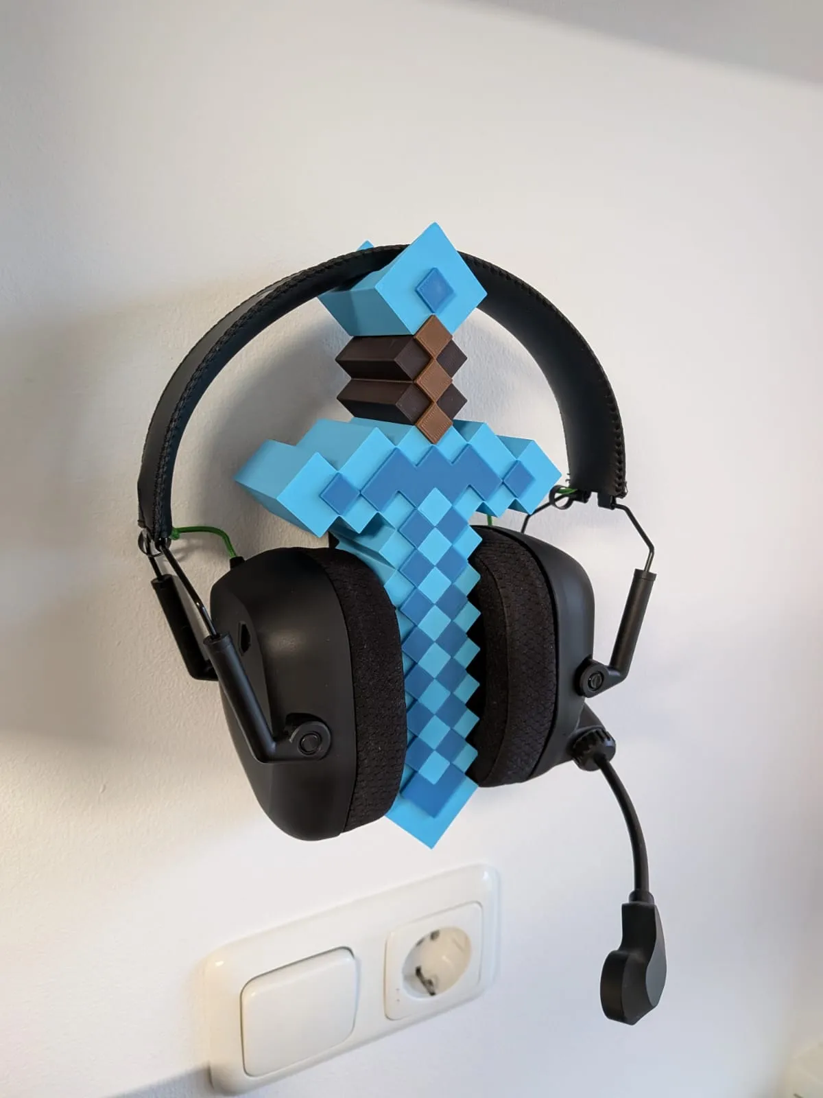 Minecraft Sword Headset Holder - Free 3D Print Model - MakerWorld