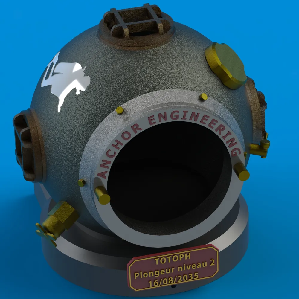 Diving helmet - Free 3D Print Model - MakerWorld