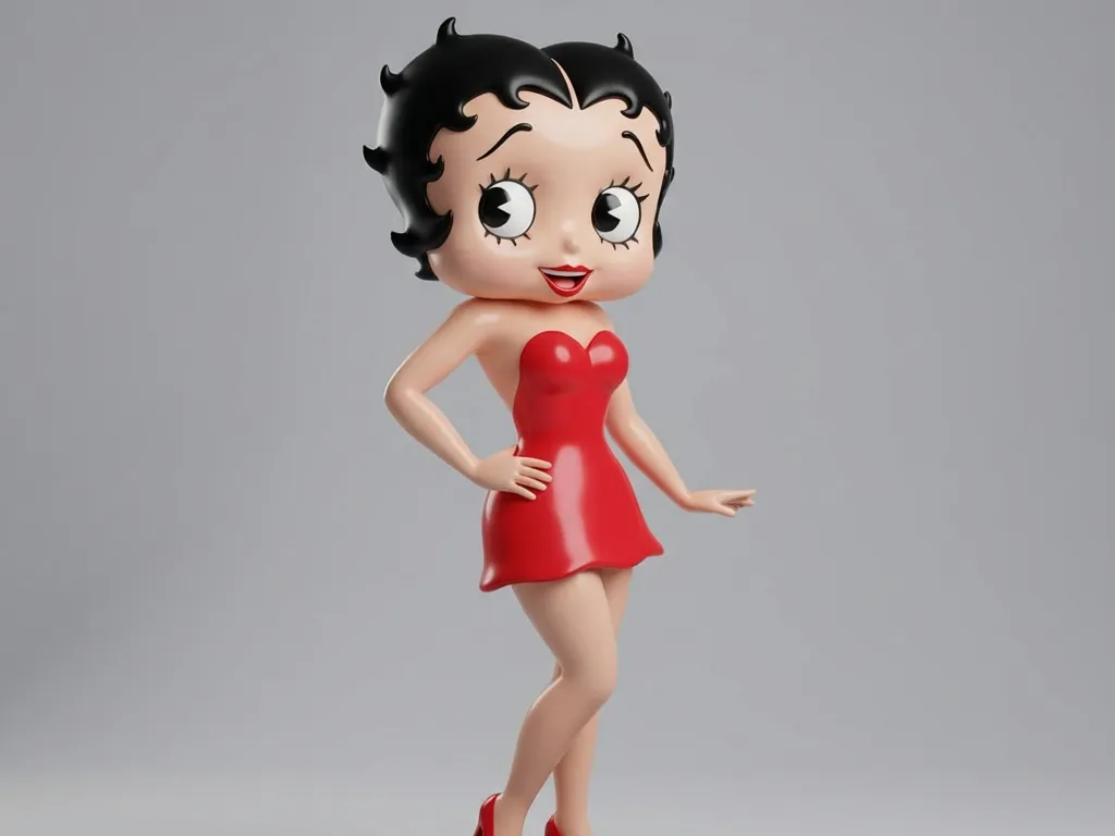 Betty Boop 4 - Free 3D Print Model - MakerWorld