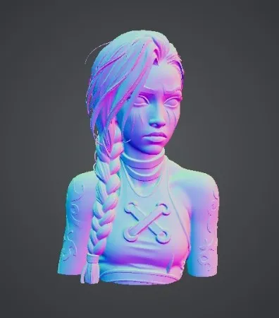Realistic Jinx - Free 3D Print Model - MakerWorld