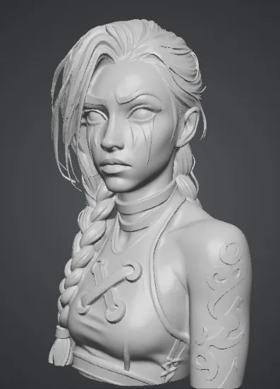 Realistic Jinx - Free 3D Print Model - MakerWorld