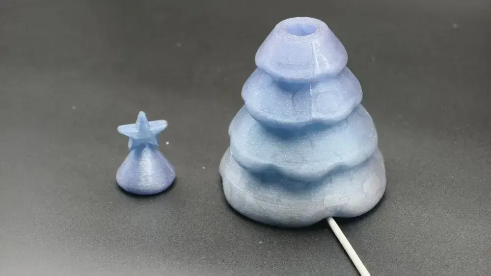 Mew Christmas Tree Night Light - Free 3D Print Model - MakerWorld