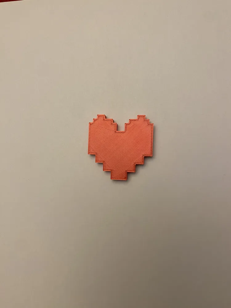 Undertale 爱心 - 免费 3D 打印模型 - MakerWorld