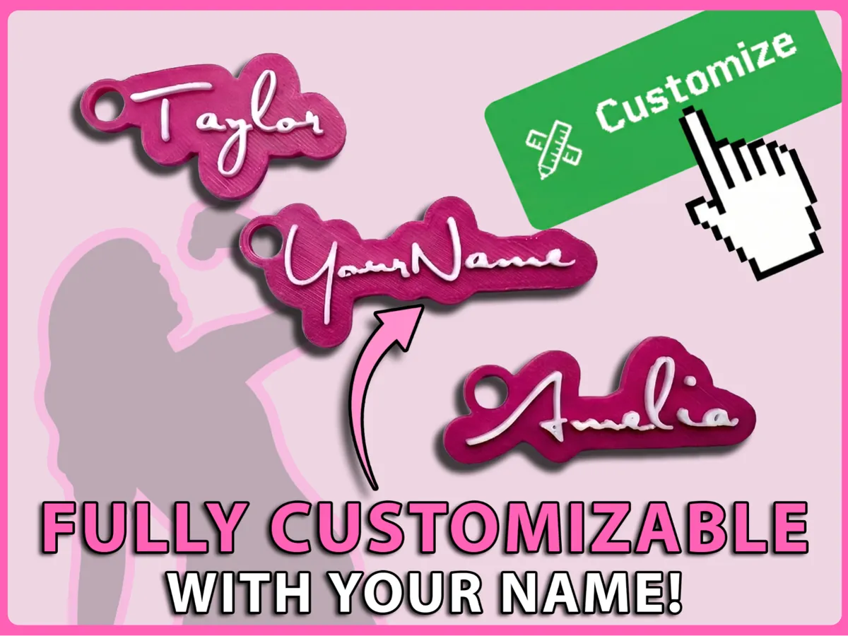 Taylor Swift Album Schriftart Benutzerdefinierter Schlüsselanhänger ...