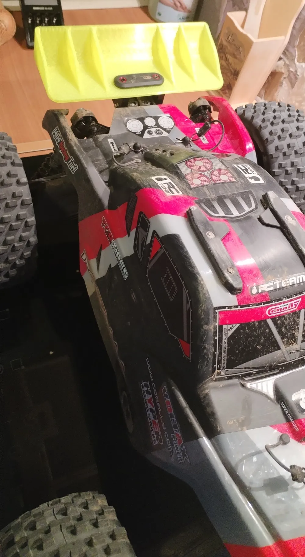 Rear TPU wing for Corally Kagama - Free 3D Print Model - MakerWorld