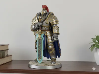 Paladin, Knight, Fighter, Tank - Free 3D Print Model - MakerWorld