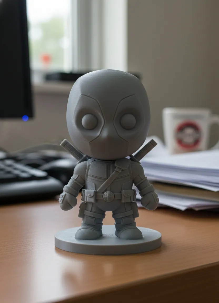 Chibi Marvel Hero - Deadpool - Free 3D Print Model - MakerWorld