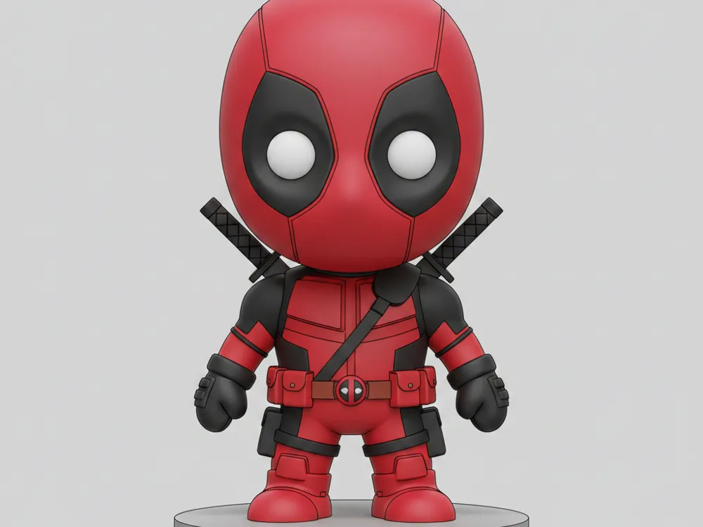Chibi Marvel Hero - Deadpool - Free 3D Print Model - MakerWorld