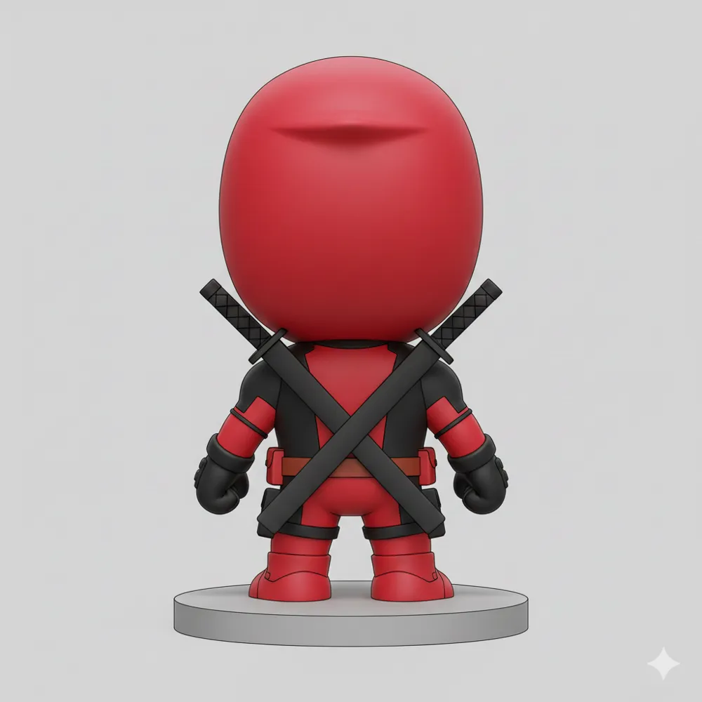 Chibi Marvel Hero - Deadpool - Free 3D Print Model - MakerWorld