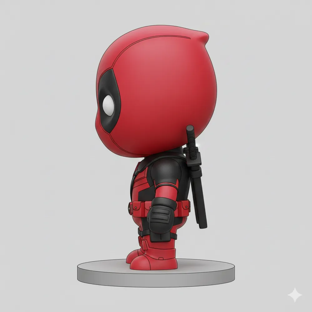 Chibi Marvel Hero - Deadpool - Free 3D Print Model - MakerWorld