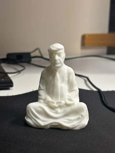 Trump Budda Statuate - Free 3D Print Model - MakerWorld