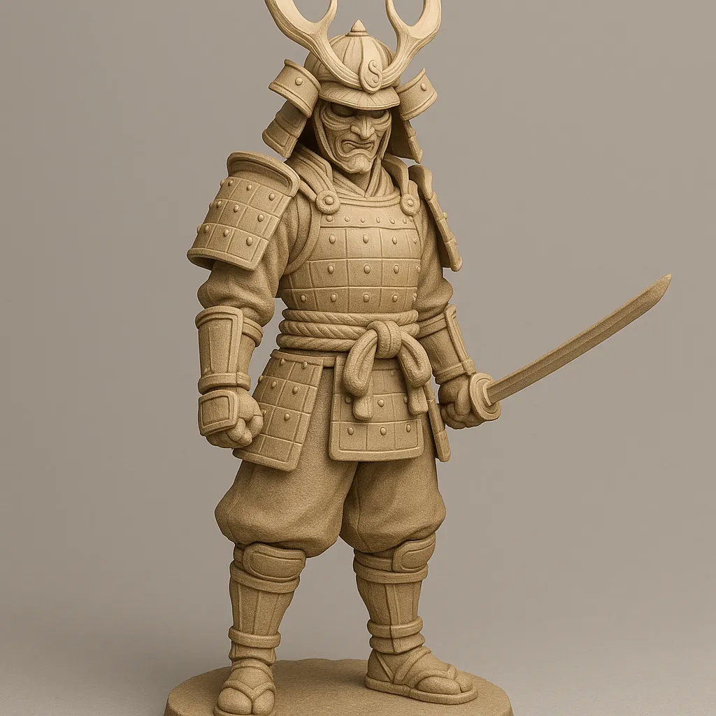 Anime Samurai Statue - Free 3D Print Model - MakerWorld
