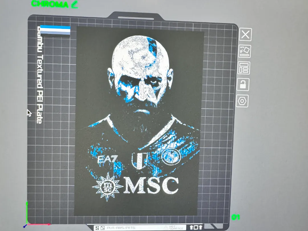 Kratos mash-up lithography - Milinkovic Napoli - Free 3D Print Model ...