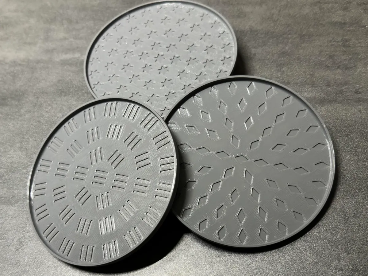 Coasters with patterns galore - Free 3D Print Model - MakerWorld