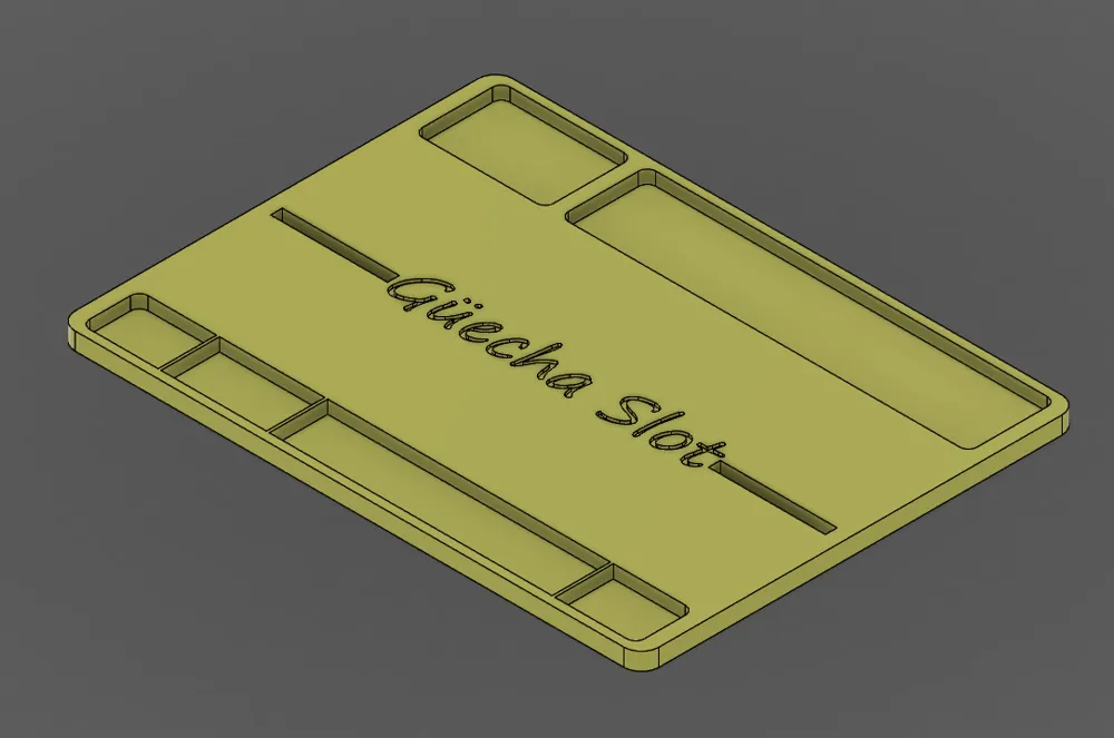 Slot Car Maintenance Plate - Free 3D Print Model - MakerWorld