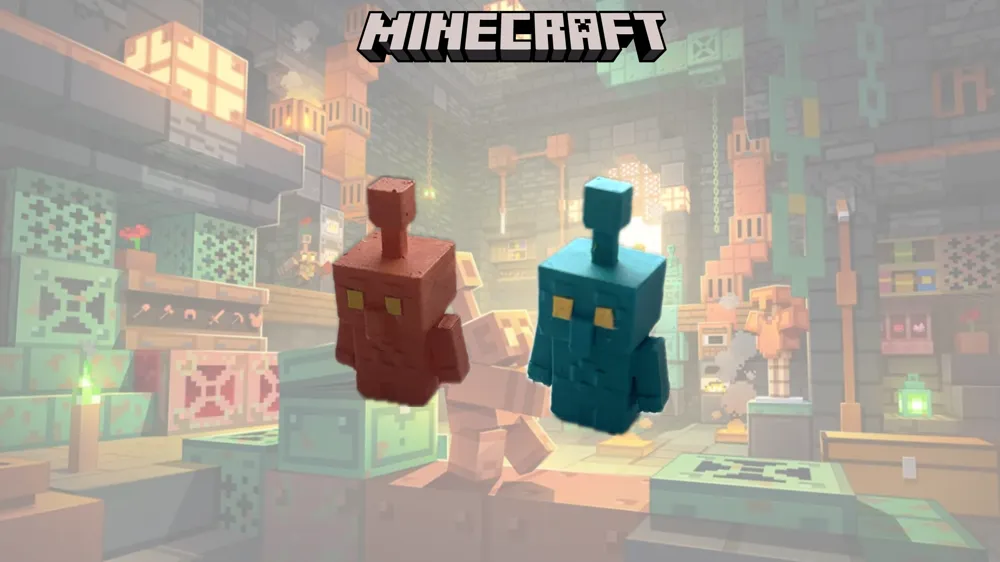 MINECRAFT Copper Golem Building Block - Free 3D Print Model - MakerWorld