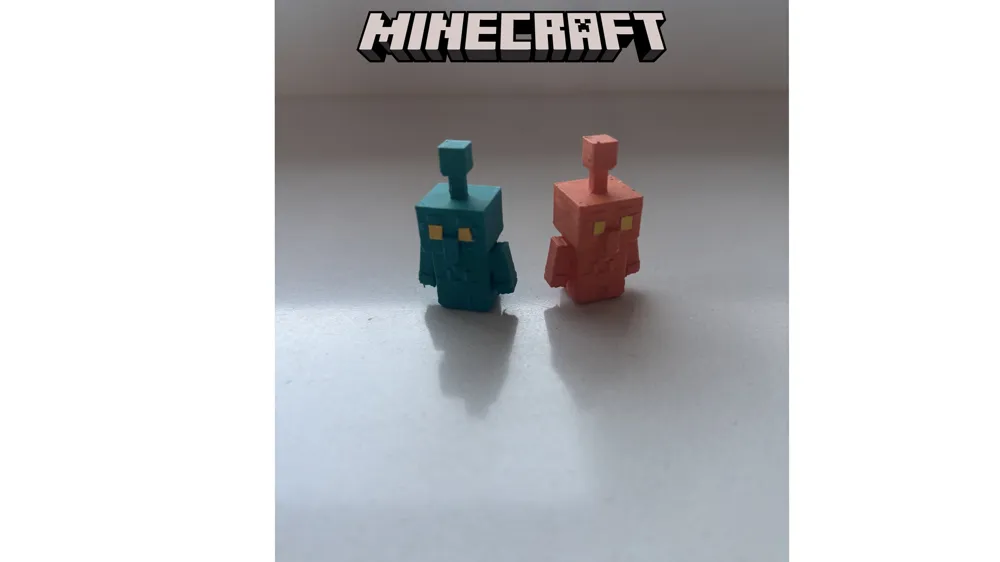 MINECRAFT Copper Golem Building Block - Free 3D Print Model - MakerWorld