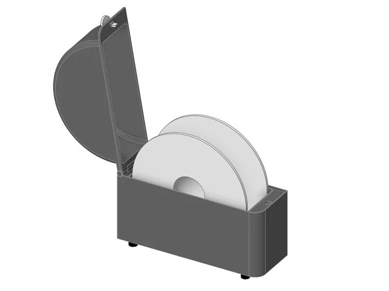 EXTERNAL FILAMENT SPOOL BOX / DRYER - Free 3D Print Model - MakerWorld