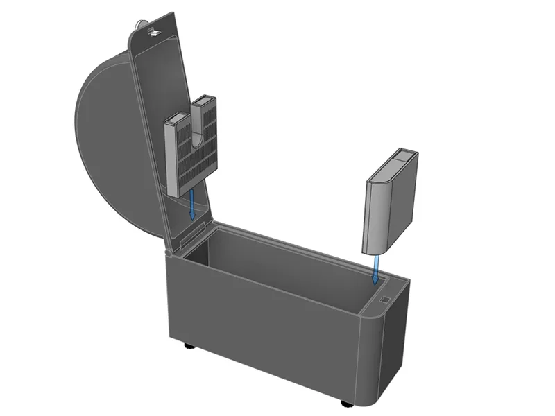 EXTERNAL FILAMENT SPOOL BOX / DRYER - Free 3D Print Model - MakerWorld
